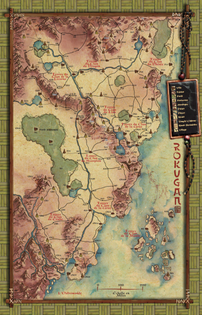 Carte de Rokugan - 3ème édition - La Voix de Rokugan